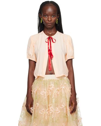 Natural Simone Rocha Tops for Women | Lyst