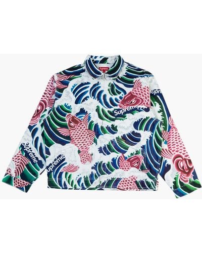 Blue Supreme Jackets for Men | Lyst