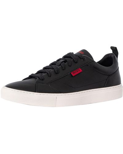 Black HUGO Sneakers for Men | Lyst