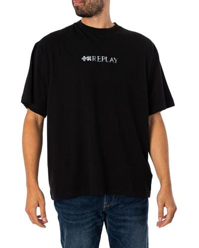 Black Replay T-shirts for Men | Lyst