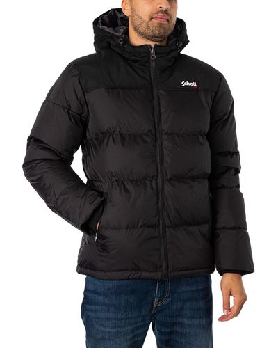 Black Schott Nyc Jackets for Men | Lyst