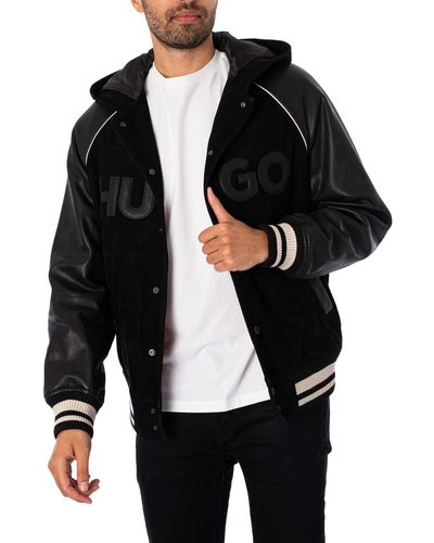 HUGO Leather jackets for Men | Online Sale up to 70% off | Lyst