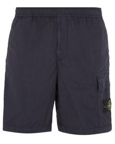 Blue Stone Island Shorts for Men | Lyst