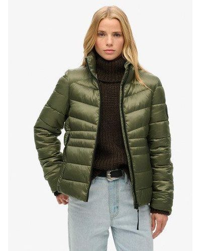 Green Superdry Jackets for Women | Lyst