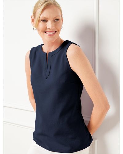 Blue Talbots Tops for Women | Lyst