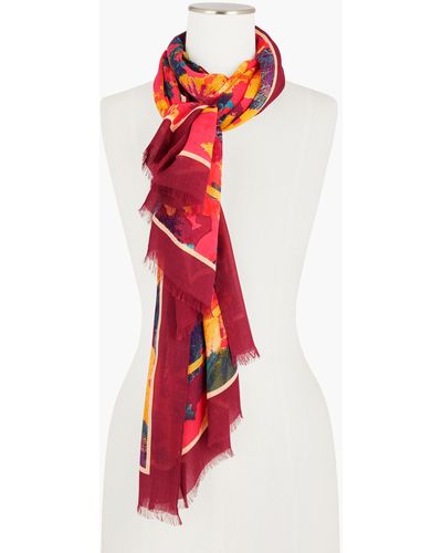 Red Talbots Scarves and mufflers for Women | Lyst