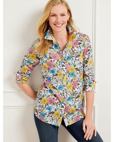 Blue Talbots Tops for Women | Lyst