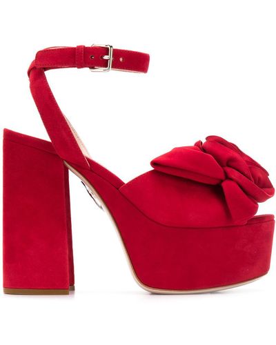 Red Miu Miu Heels for Women | Lyst