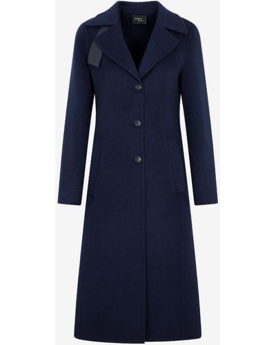 Blue Akris Coats for Women | Lyst