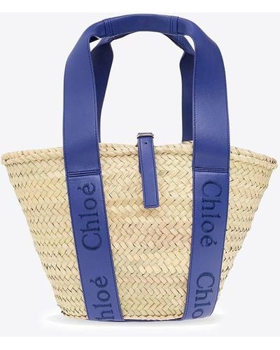 Blue Chloé Beach bag tote and straw bags for Women | Lyst