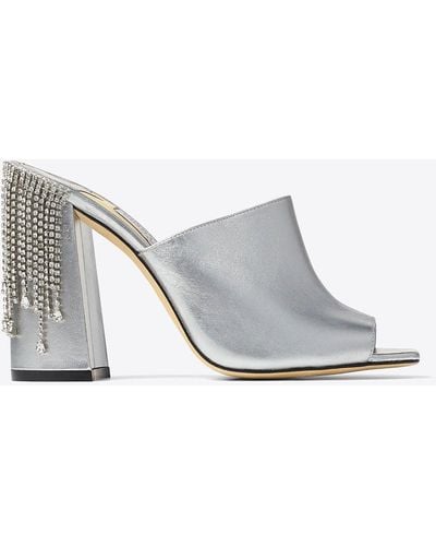 Silver Mules for Women - Up to 65% off | Lyst