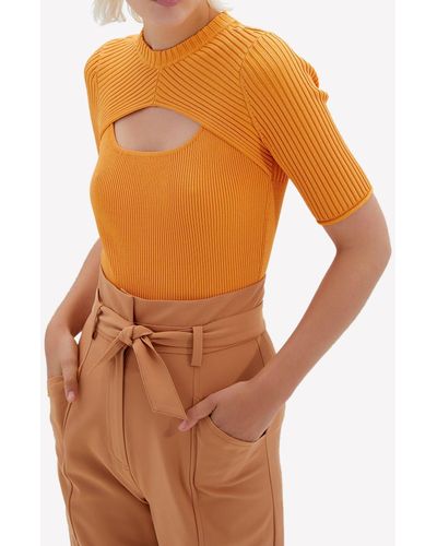 Orange Jonathan Simkhai Tops for Women | Lyst