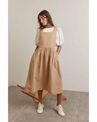 Midi Pinafore Dress for Women - Up to 75% off | Lyst