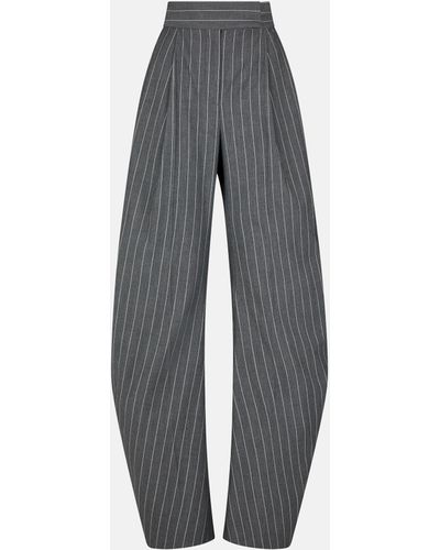 Gray and White Pants, Slacks and Chinos for Women | Lyst