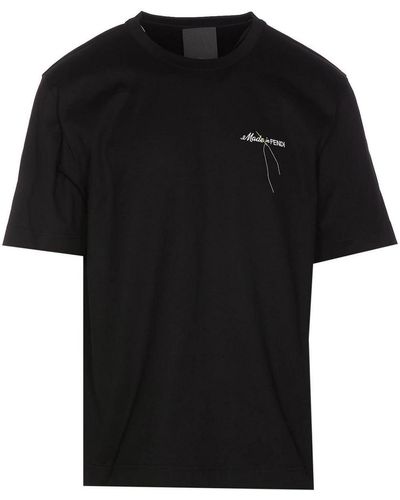 Black Fendi T-shirts for Men | Lyst