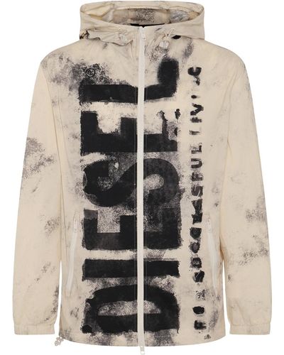 White DIESEL Jackets for Men | Lyst
