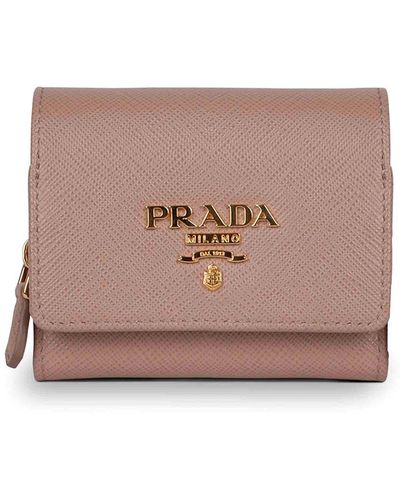 Pink Prada Wallets and cardholders for Women | Lyst