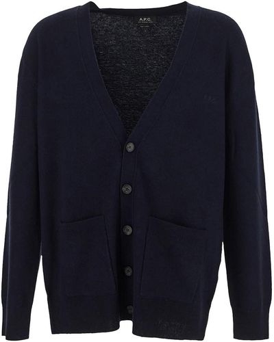 Navy Blue Cardigans for Men | Lyst
