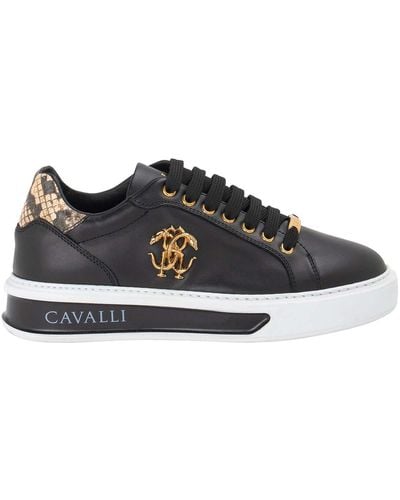 Black Roberto Cavalli Sneakers for Women | Lyst