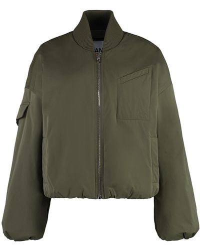 Green Ganni Jackets for Women | Lyst