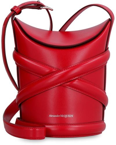 Red Alexander McQueen Bucket bags and bucket purses for Women | Lyst
