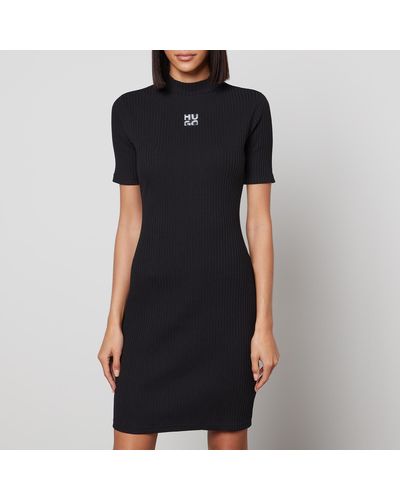Black HUGO Dresses for Women | Lyst