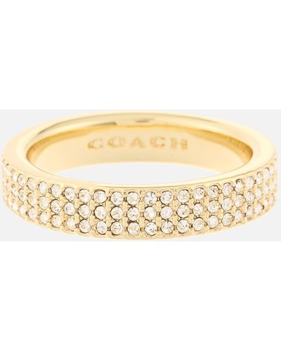 Metallic COACH Rings for Women | Lyst