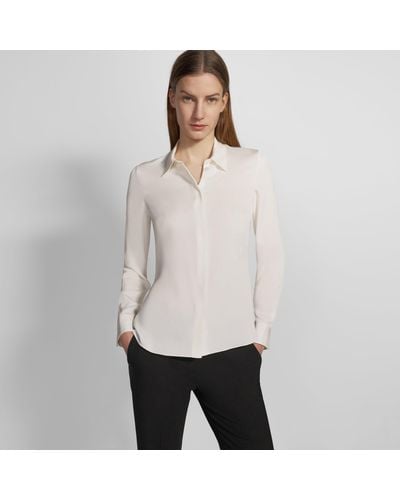 Theory Shirts for Women | Online Sale up to 74% off | Lyst