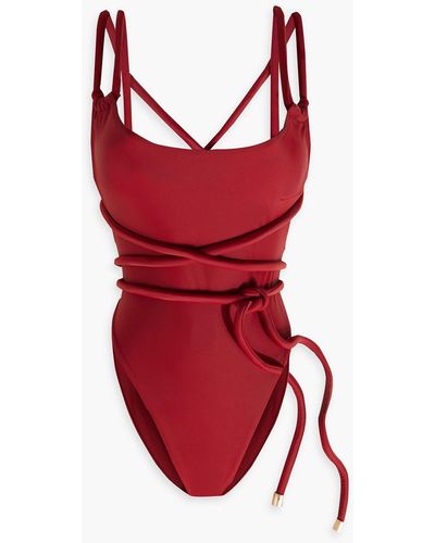 Red Andrea Iyamah Beachwear And Swimwear Outfits For Women Lyst