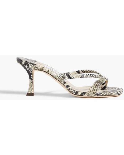 Jimmy Choo Snake Heels for Women - Up to 70% off | Lyst