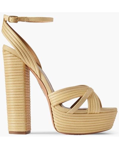 Raffia Platform Sandals for Women - Up to 62% off | Lyst