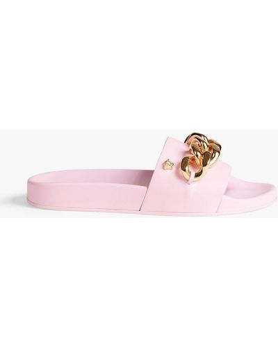 Versace Pink Slides for Women - Up to 50% off | Lyst