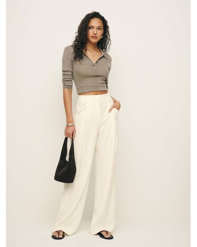 Green Reformation Pants for Women | Lyst