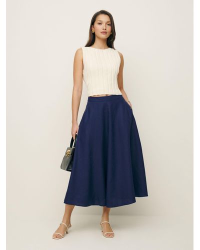 Blue Reformation Skirts for Women | Lyst