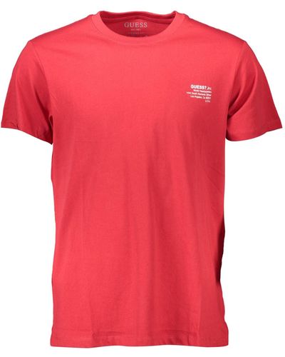 Red Guess T-shirts for Men | Lyst
