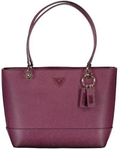 Purple Guess Tote bags for Women | Lyst