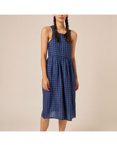 Blue Pinafore Dresses for Women - Up to 60% off | Lyst