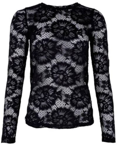 Black Black Colour Tops for Women | Lyst