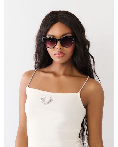 Purple True Religion Sunglasses For Women Lyst