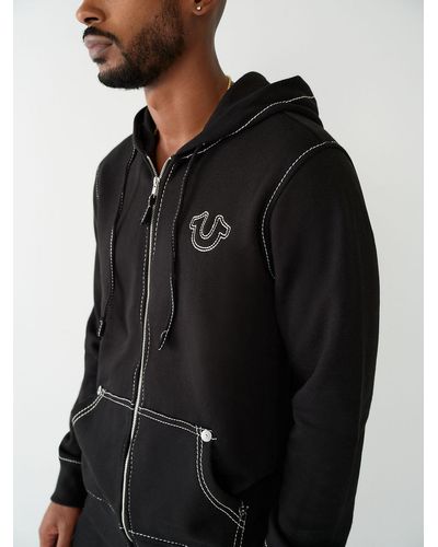 True Religion Logo Zip Hoodies for Men - Up to 76% off | Lyst