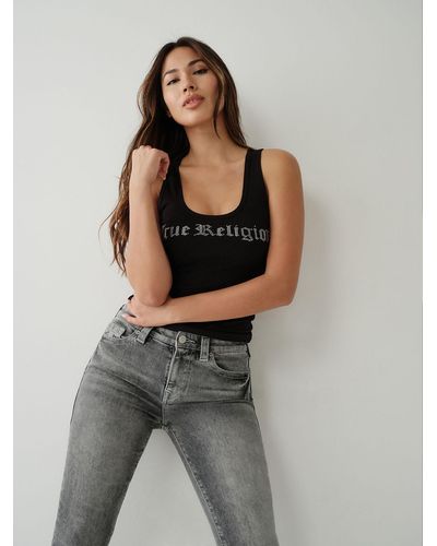 True Religion Sleeveless and tank tops for Women | Online Sale up to 72 ...