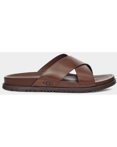 UGG Leather sandals for Men | Online Sale up to 60% off | Lyst