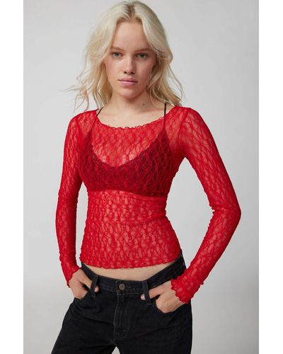 Red Out From Under Tops for Women | Lyst