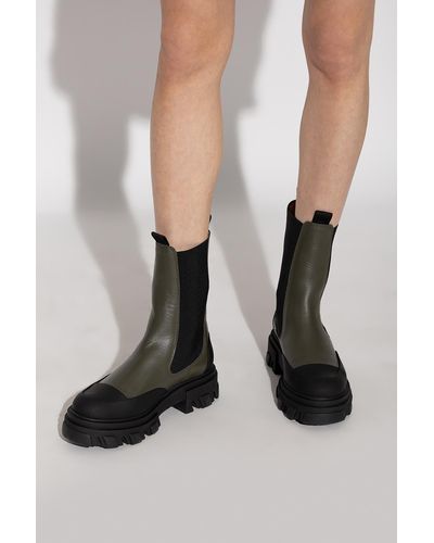 Ganni Leather Chelsea Boots for Women - Up to 70% off | Lyst