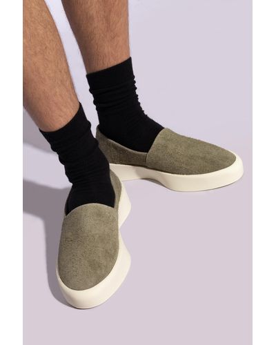 Black Fear Of God Slip-on shoes for Men | Lyst