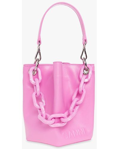 Pink Ganni Bucket bags and bucket purses for Women | Lyst
