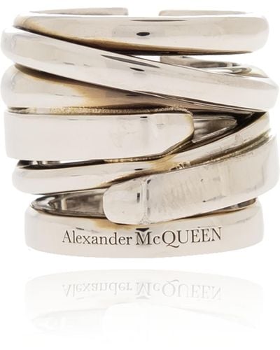 Natural Alexander McQueen Rings for Women | Lyst