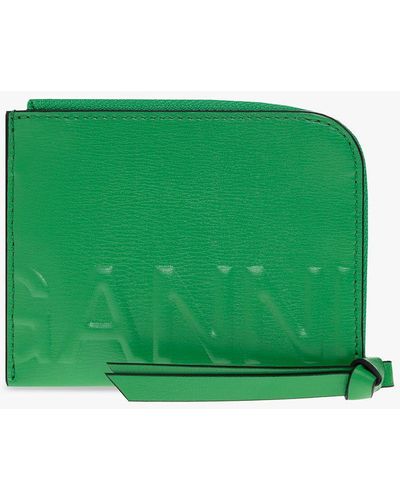 Green Ganni Wallets and cardholders for Women | Lyst