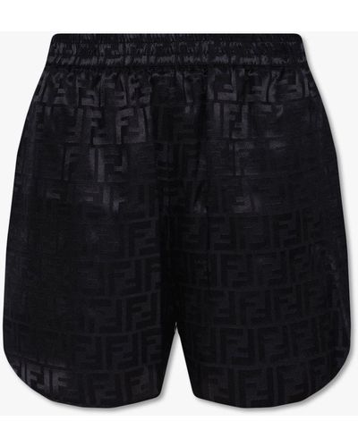 Black Fendi Shorts for Women | Lyst