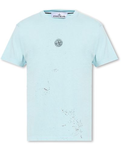 Blue Stone Island Tops for Women | Lyst